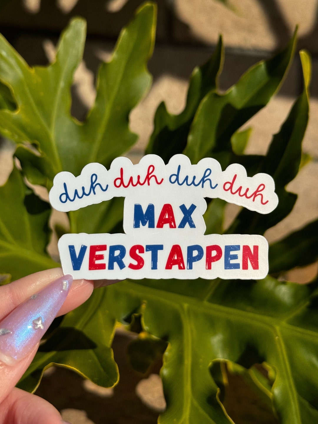 Max Verstappen F1 Sticker | F1 Cute Sticker | Cute Sticker for ...