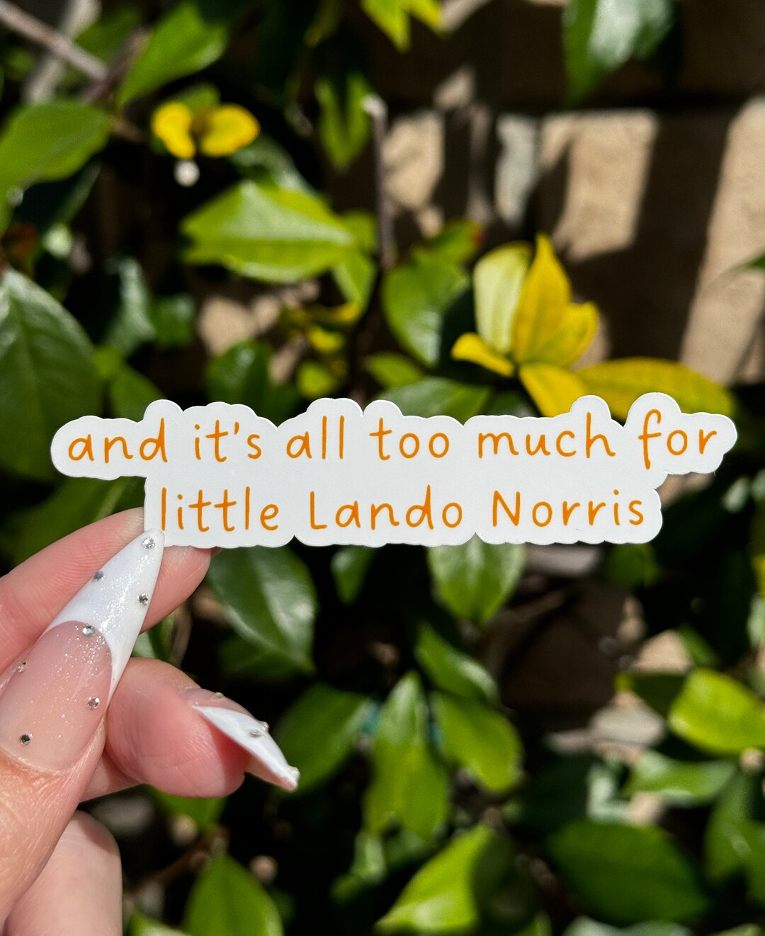 All Too Much for Little Lando Norris Sticker | F1 Cute Sticker | Cute ...