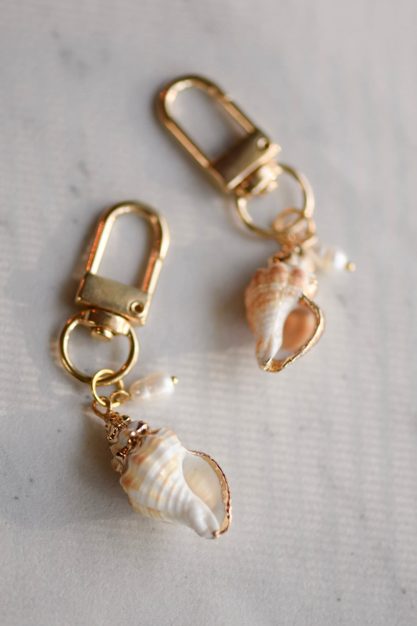 Seashell Keychain | Dainty Seashell Keychain | Small Keychain | Coastal ...