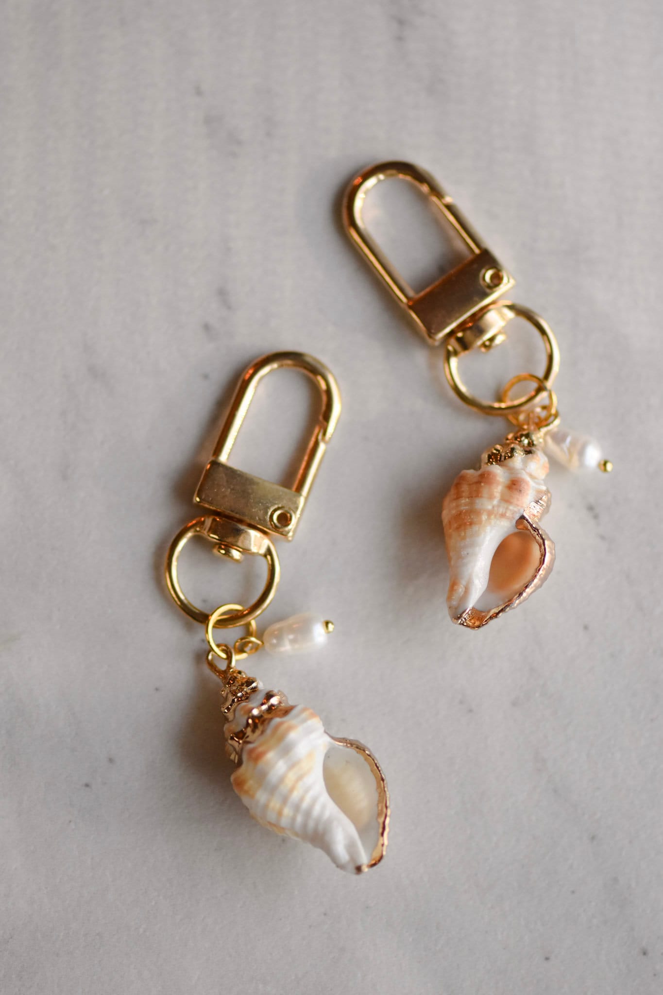 Seashell Keychain | Dainty Seashell Keychain | Small Keychain | Coastal ...