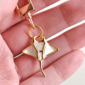 Manta Ray Keychain | Dainty Costal Manta Ray Keychain | Small Keychain ...