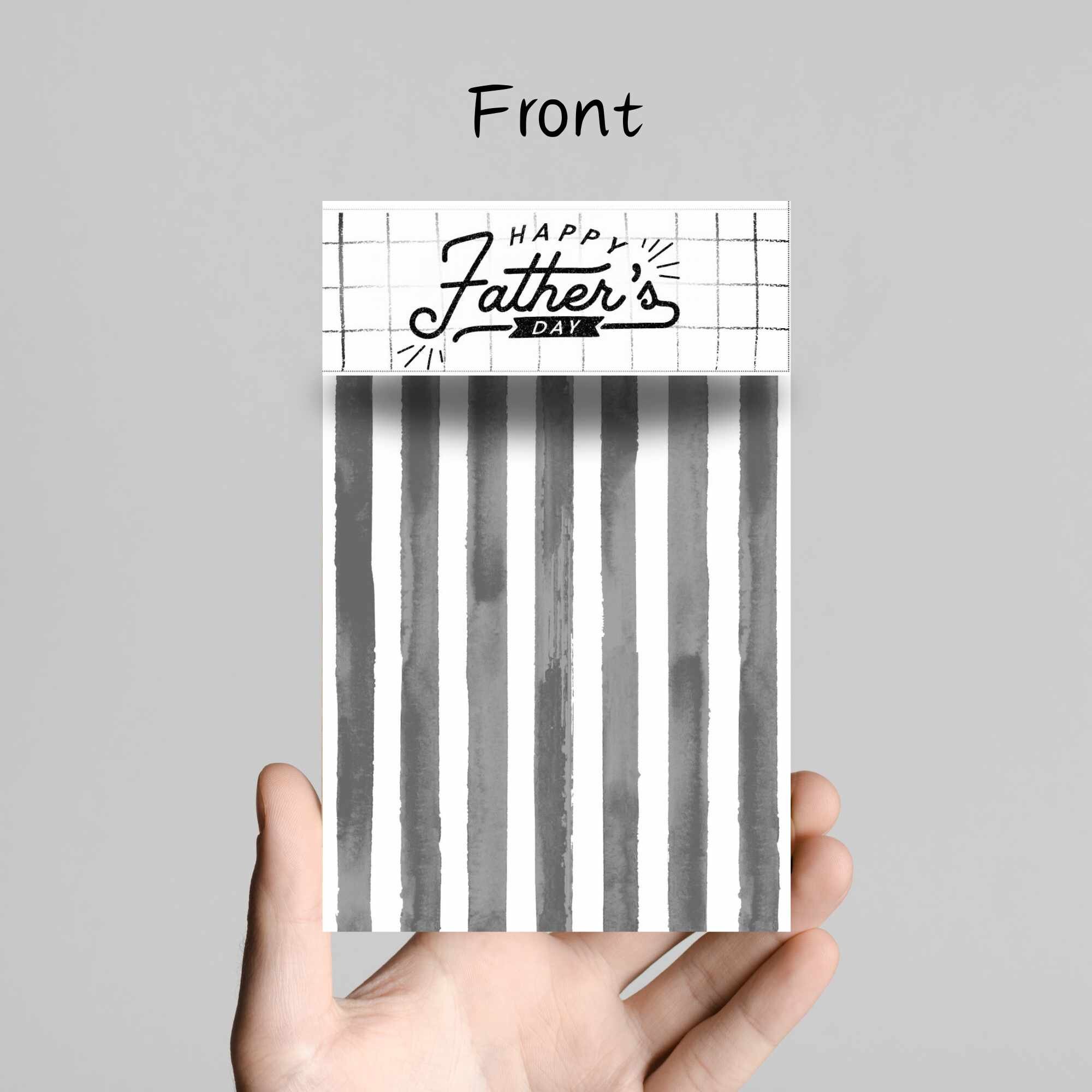 Happy Father's Day Cookie Bag Topper | Father's Day Cookie Backer Card ...