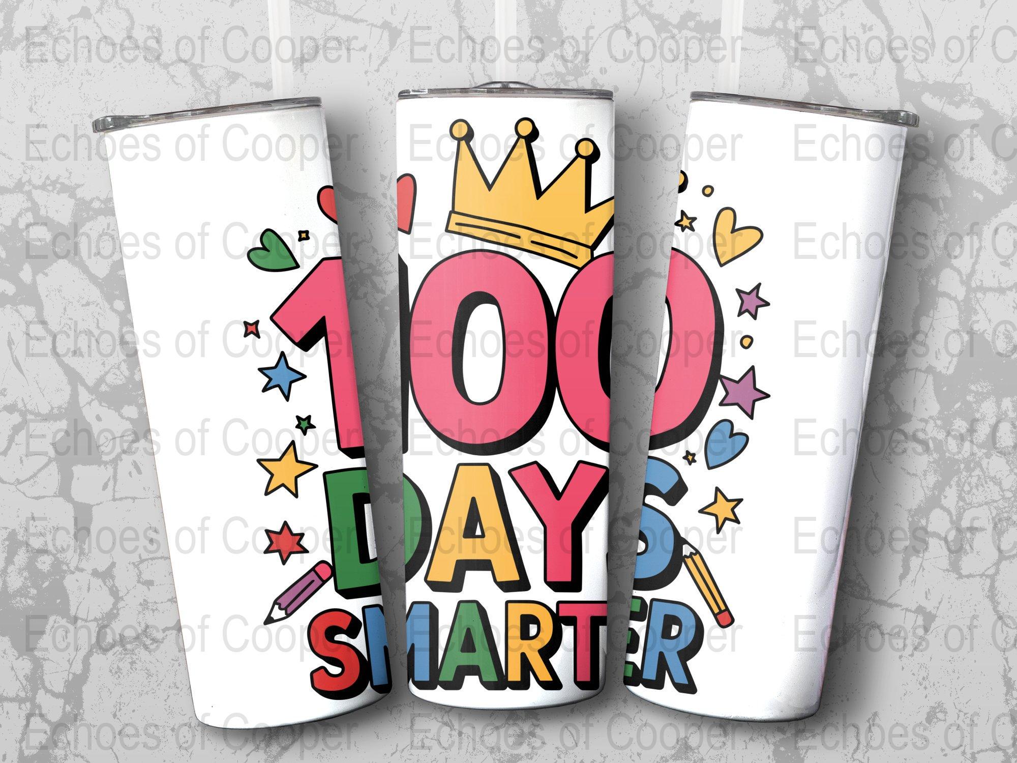 100 Days Smarter Digital Art Gift for Students Download for Wall Art ...