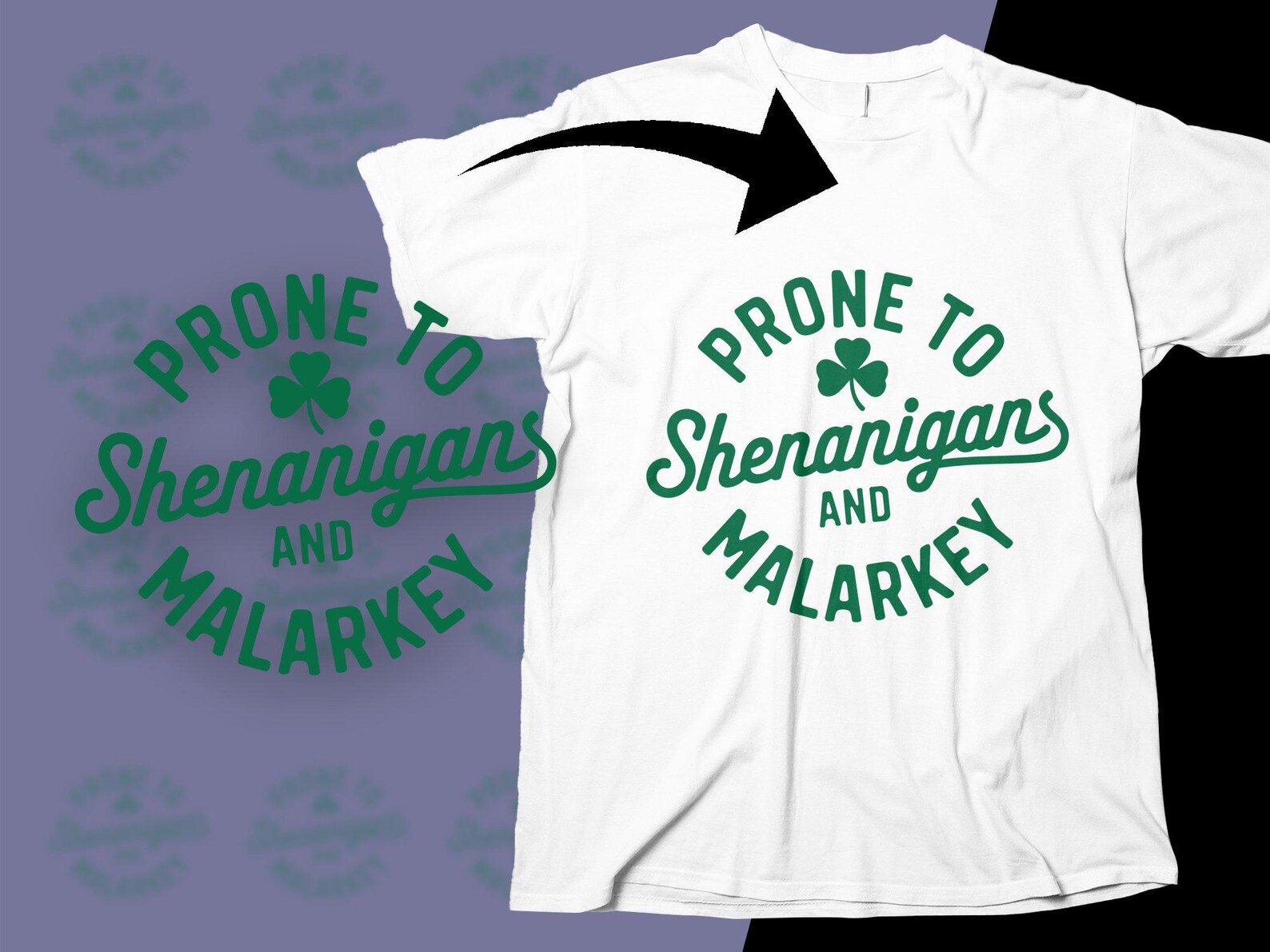 Prone to Shenanigans and Malarkey Digital Download, Fun St Patricks Day ...