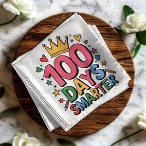 100 Days Smarter Digital Art Gift for Students Download for Wall Art ...