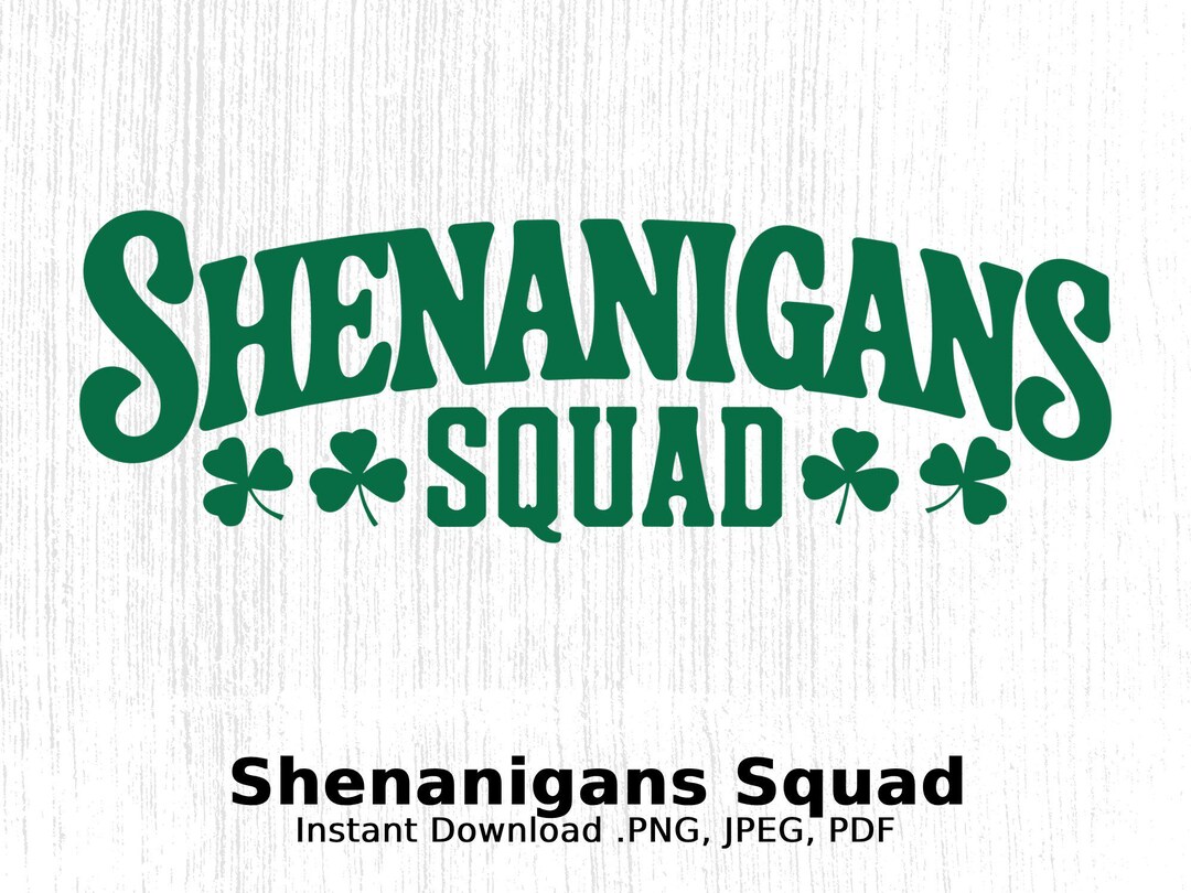 Shenanigans Squad Digital Art for Wall Art Print Clothing Cards ...