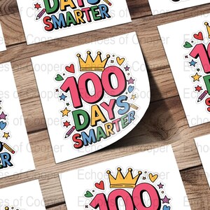 100 Days Smarter Digital Art Gift for Students Download for Wall Art ...