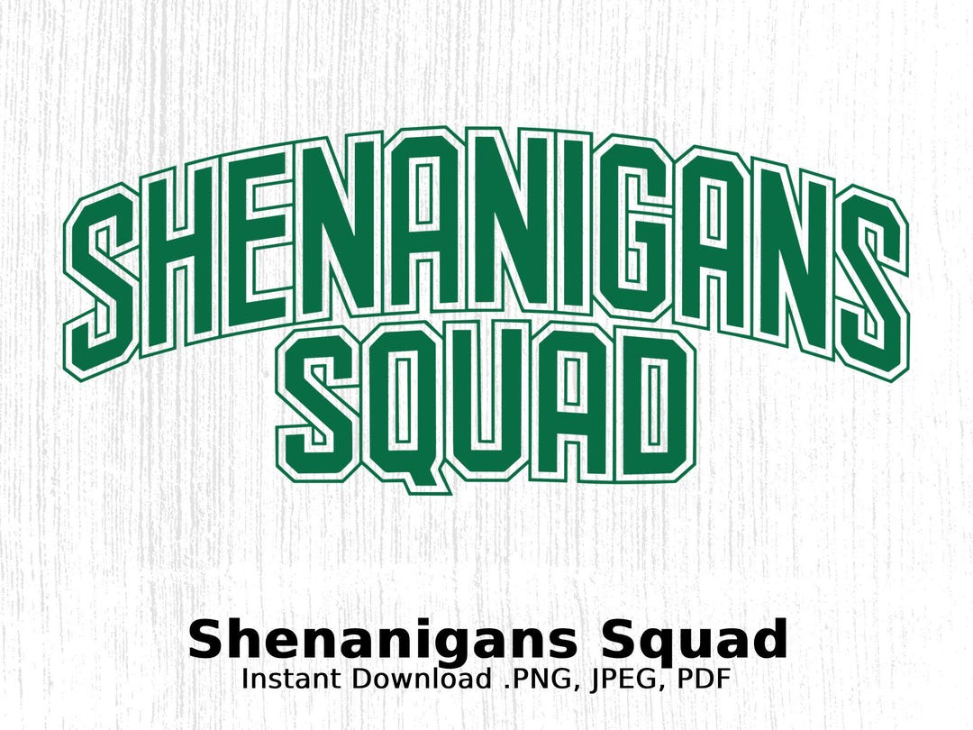 Fun Shenanigans Squad Digital Art Design Instant Download, Versatile ...