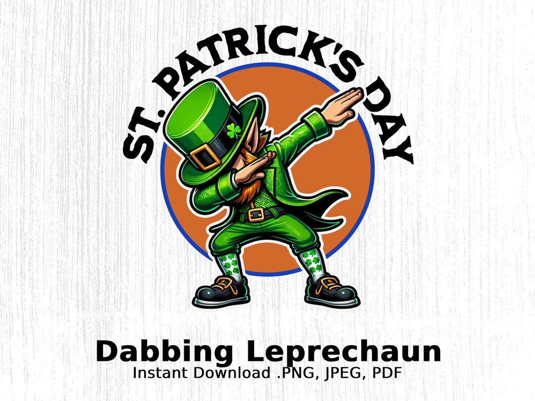 St. Patrick's Day Dab Elf Digital Download, Perfect for Wall Art ...