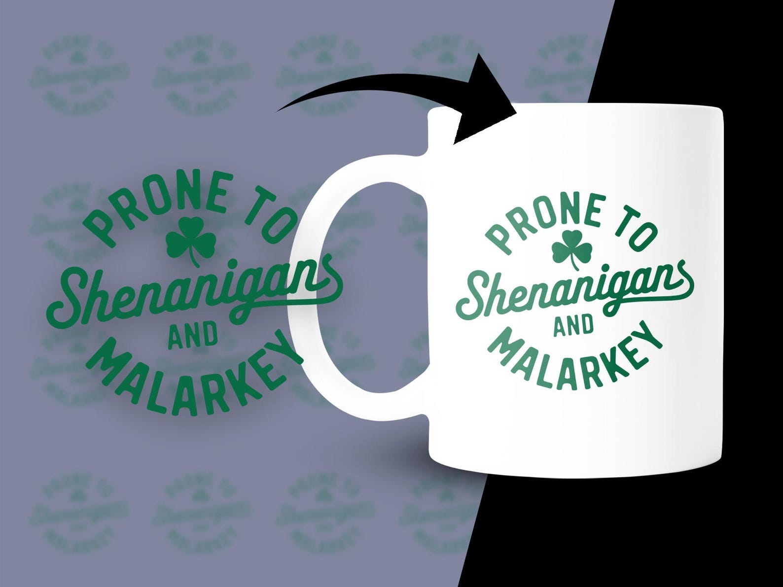 Prone to Shenanigans and Malarkey Digital Download, Fun St Patricks Day ...