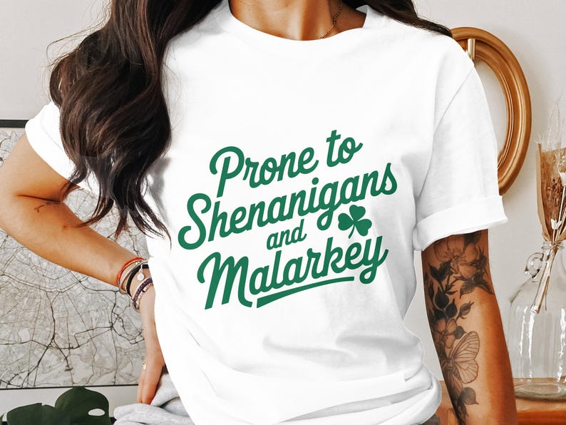 Prone to Shenanigans and Malarkey Digital Download, Funny Quote Print ...