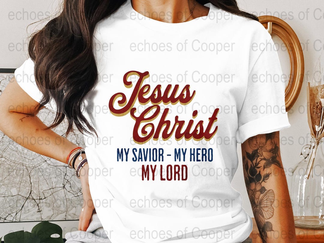 Jesus Christ Digital Art, My Savior My Hero My Lord Printable Design ...