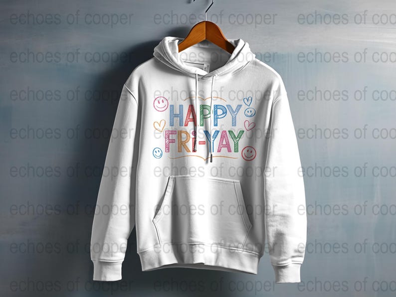HAPPY FRI-YAY Digital Download Printable Art Colorful Phrase Instant ...