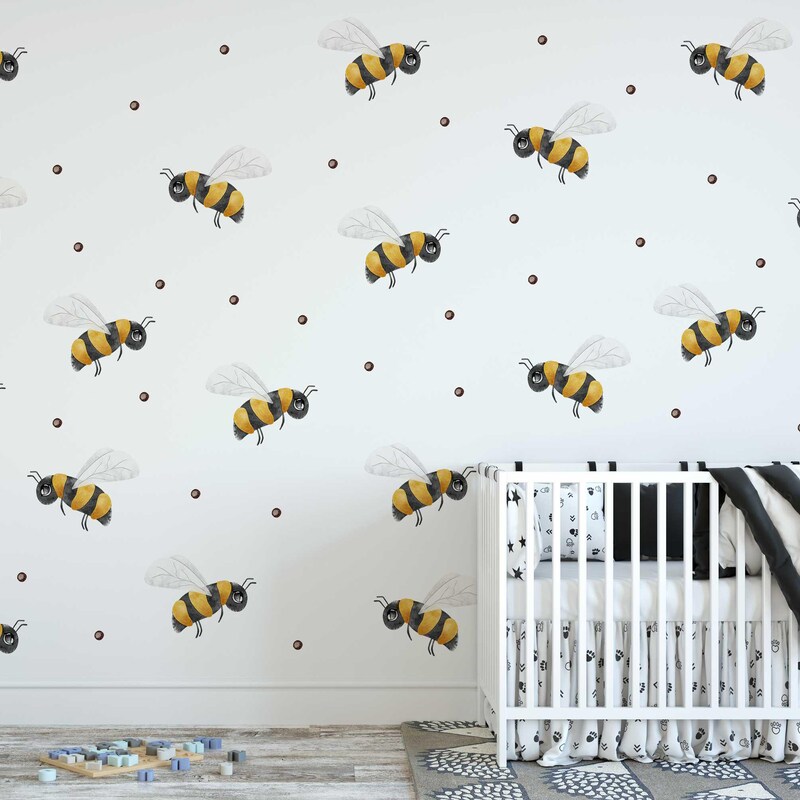 Bee Wall Stickers - Etsy UK