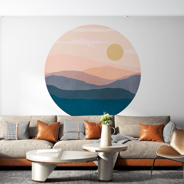 Sunset Wall Decal - Etsy