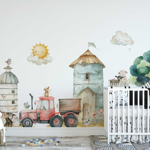 Farm Wall Decal - Etsy