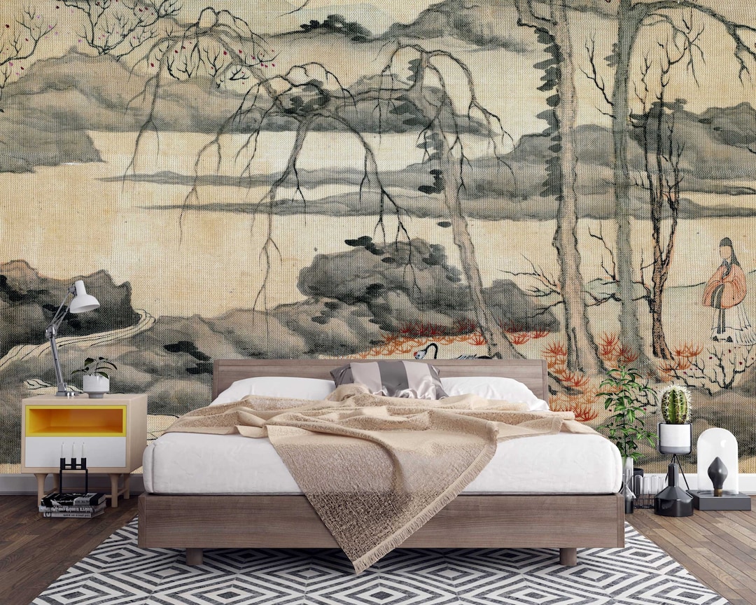 Buy Ancient Chinese Painting Watercolor Wall Mural Traditional Art ...