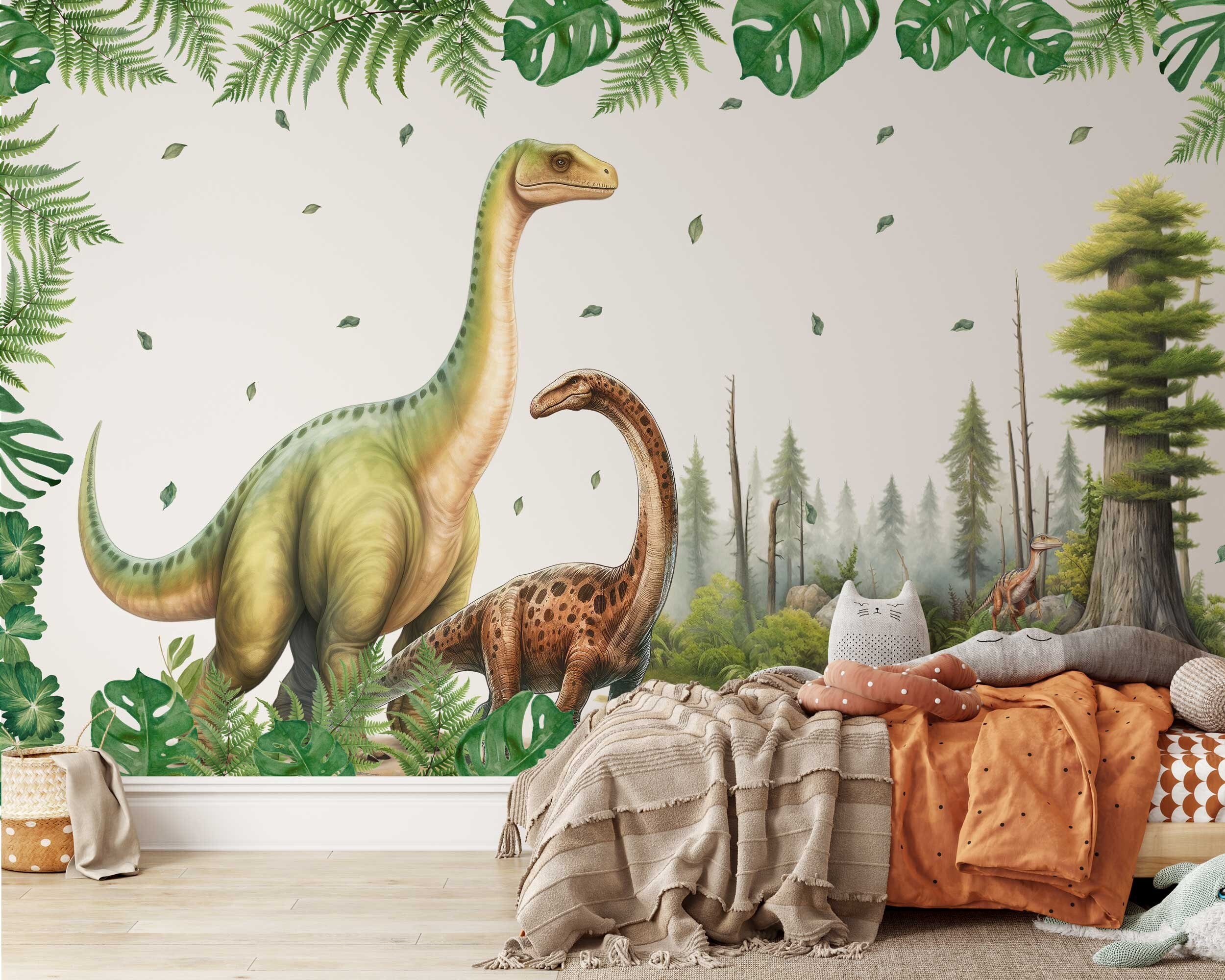 Removable Dinosaur Wall Decals for Boys Room - Create a Prehistoric ...