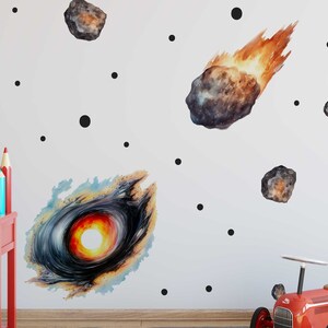 Space Wall Stickers Nursery Decor - Astronaut and Planets Fabric Wall ...