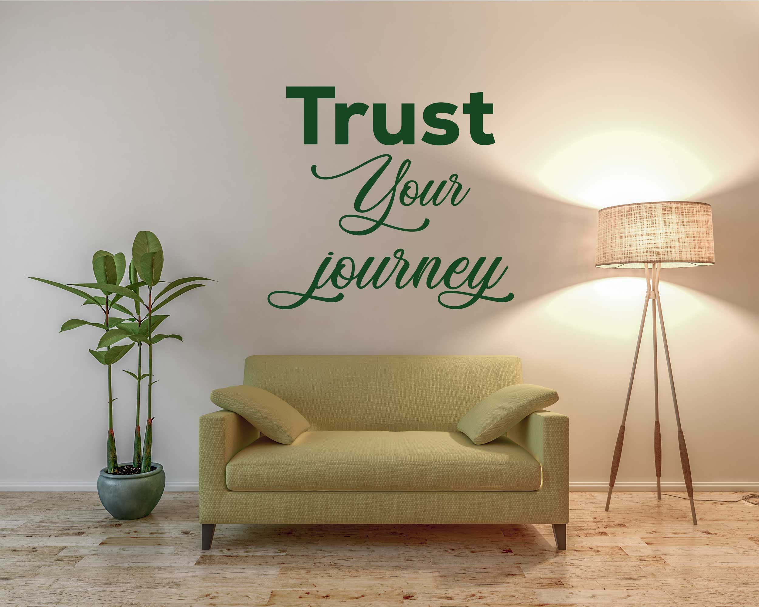 Trust Your Journey Motivational Wall Decals Inspirational Quotes Print ...