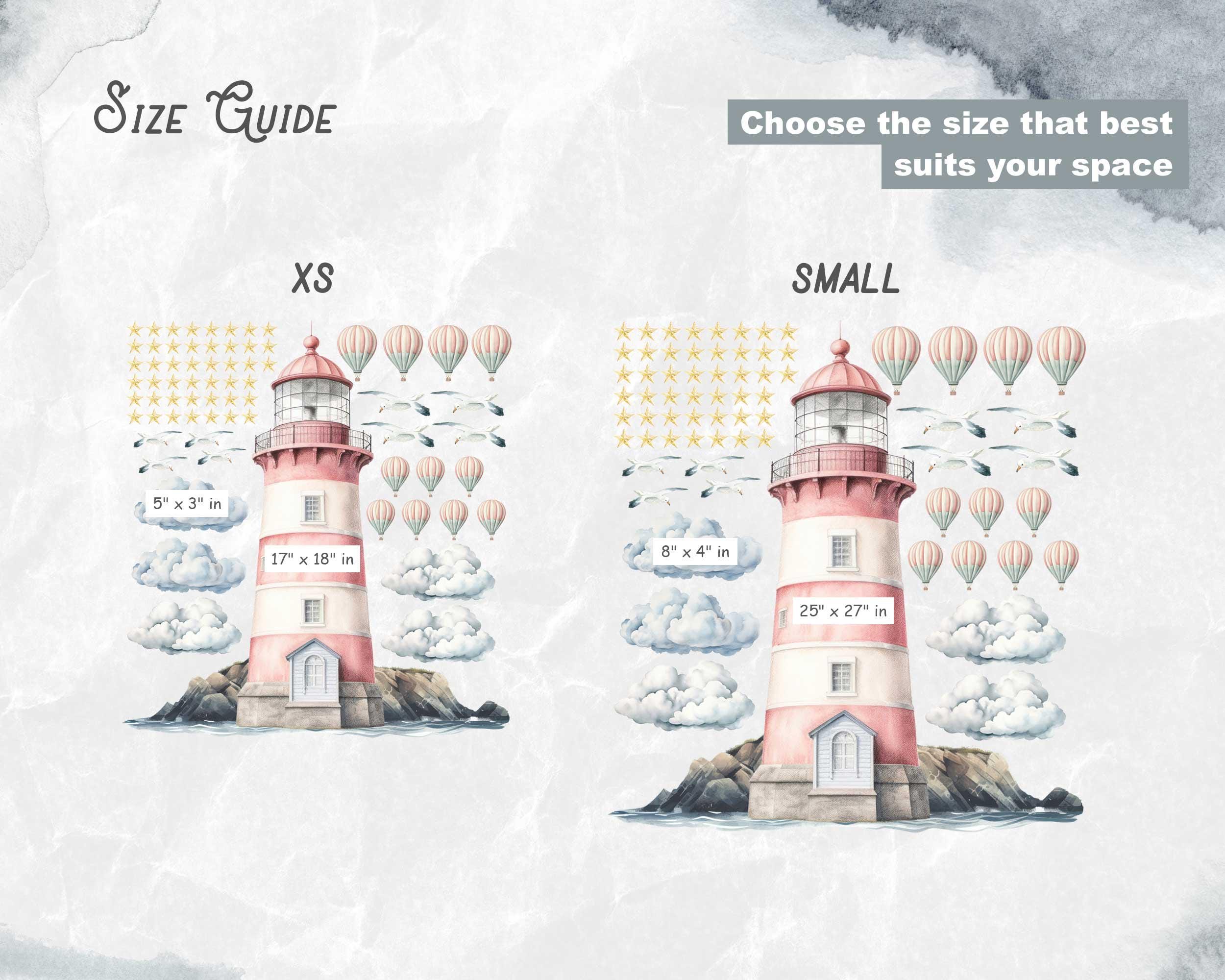 Watercolor Lighthouse Wall Art - Nautical Wall Decor With Birds ...