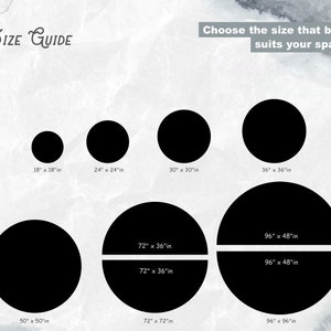 Mountain Sunset Circle Wall Decal - Boho Chic Decor, Removable Fabric ...