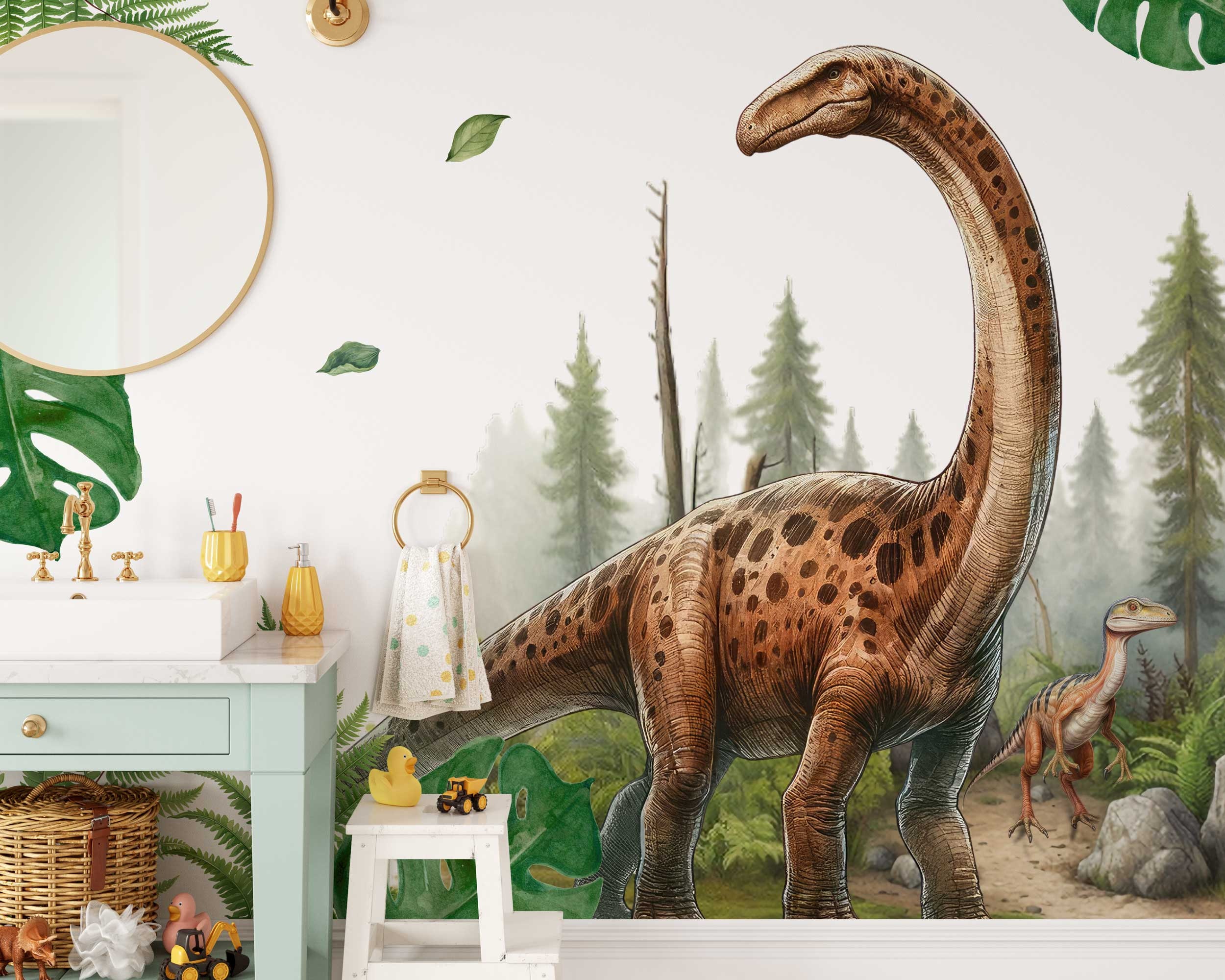 Removable Dinosaur Wall Decals for Boys Room - Create a Prehistoric ...