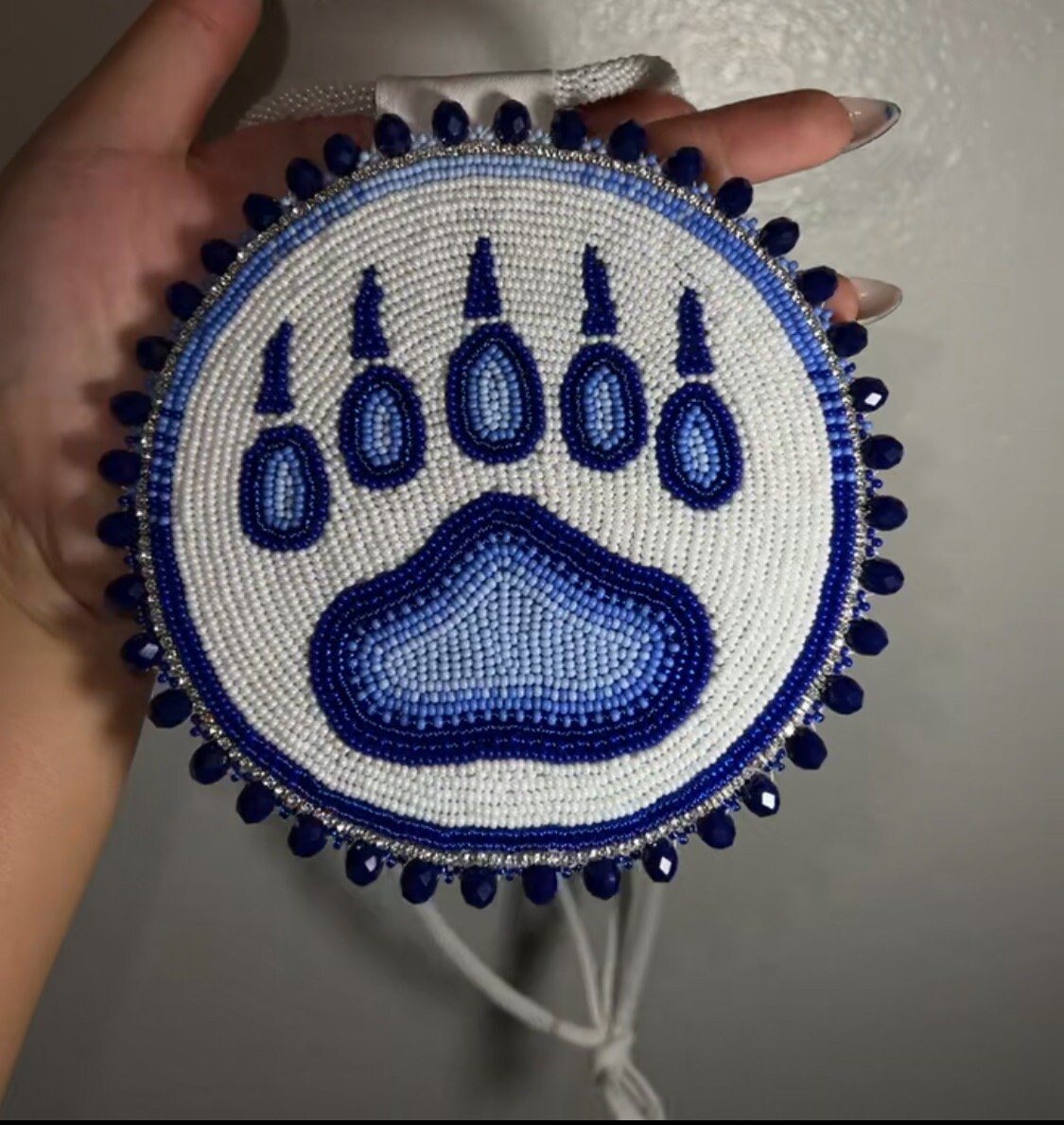 Shaded Blue Bear Paw Medallion - Etsy