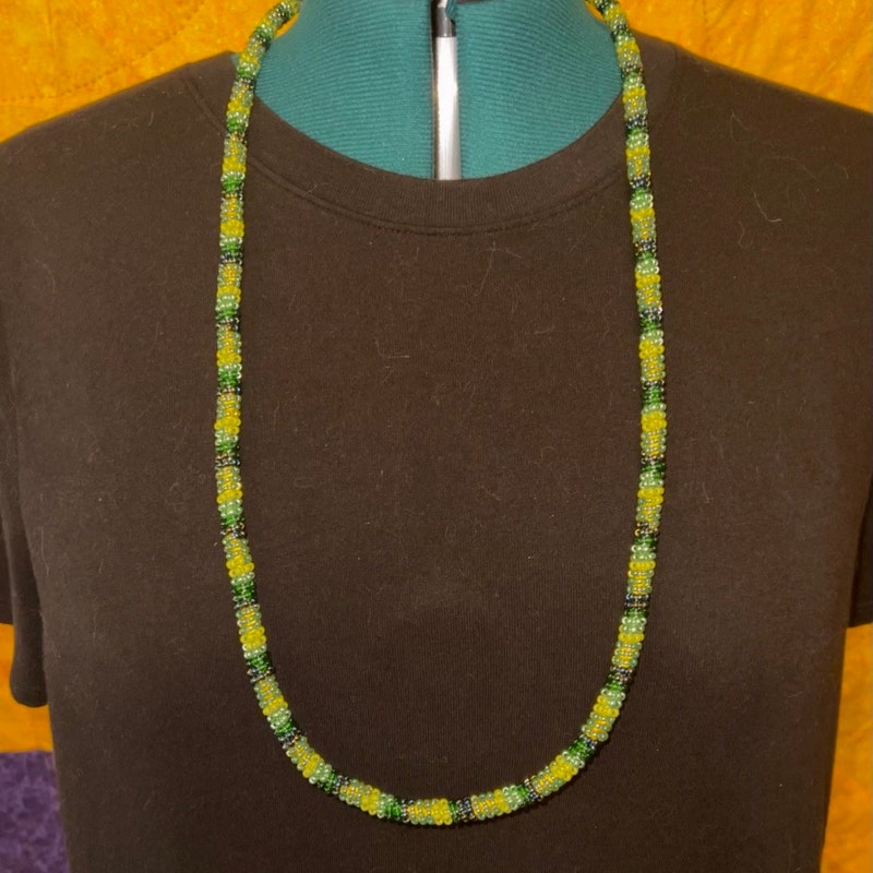Beaded Rope Necklace - Etsy
