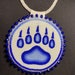 Shaded Blue Bear Paw Medallion - Etsy