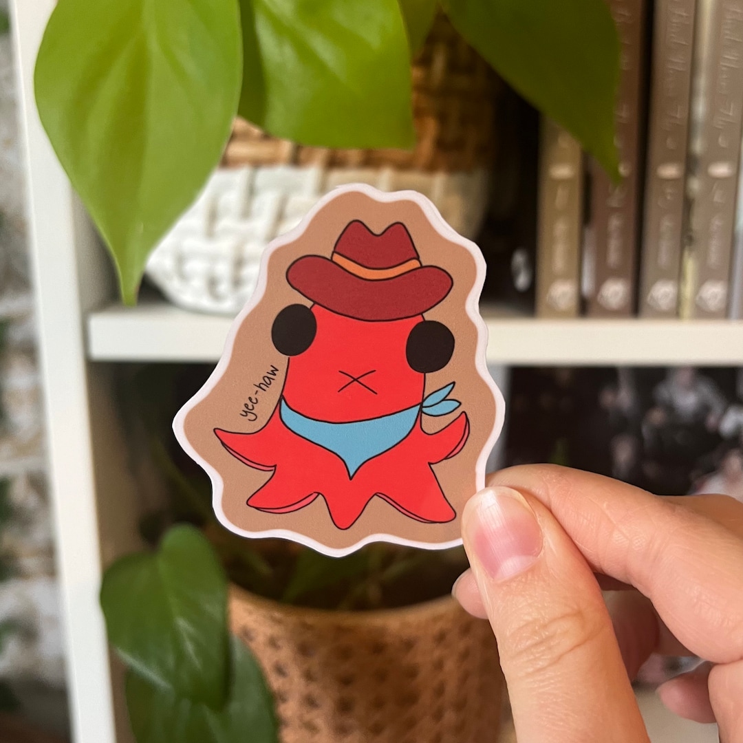 Cowboy Octopus - Tako-san Weiner Bento Series Sticker - Etsy
