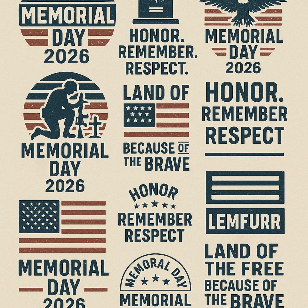 Memorial Day 2026 Vintage Png Bundle Patriotic T Shirt Sublimation