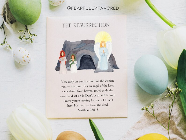 Easter Story Cards Easter Story for Kids Instant Download Easter ...