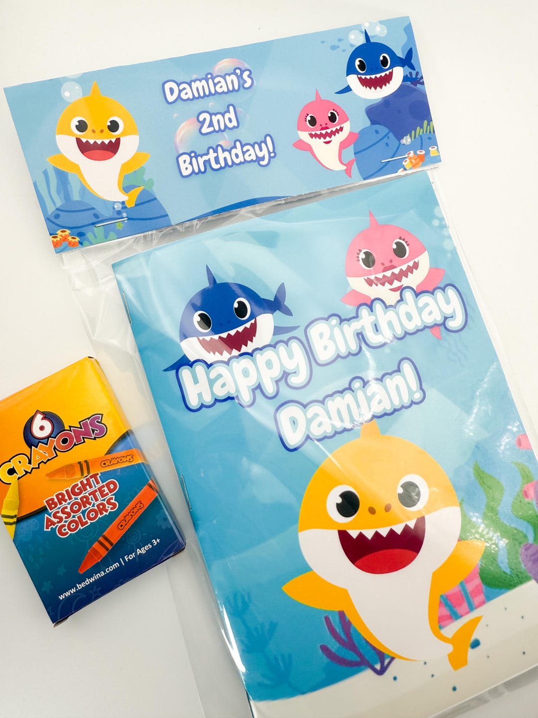 Baby Shark Colouring Books, Personalized Colouring Book, Baby Shark ...