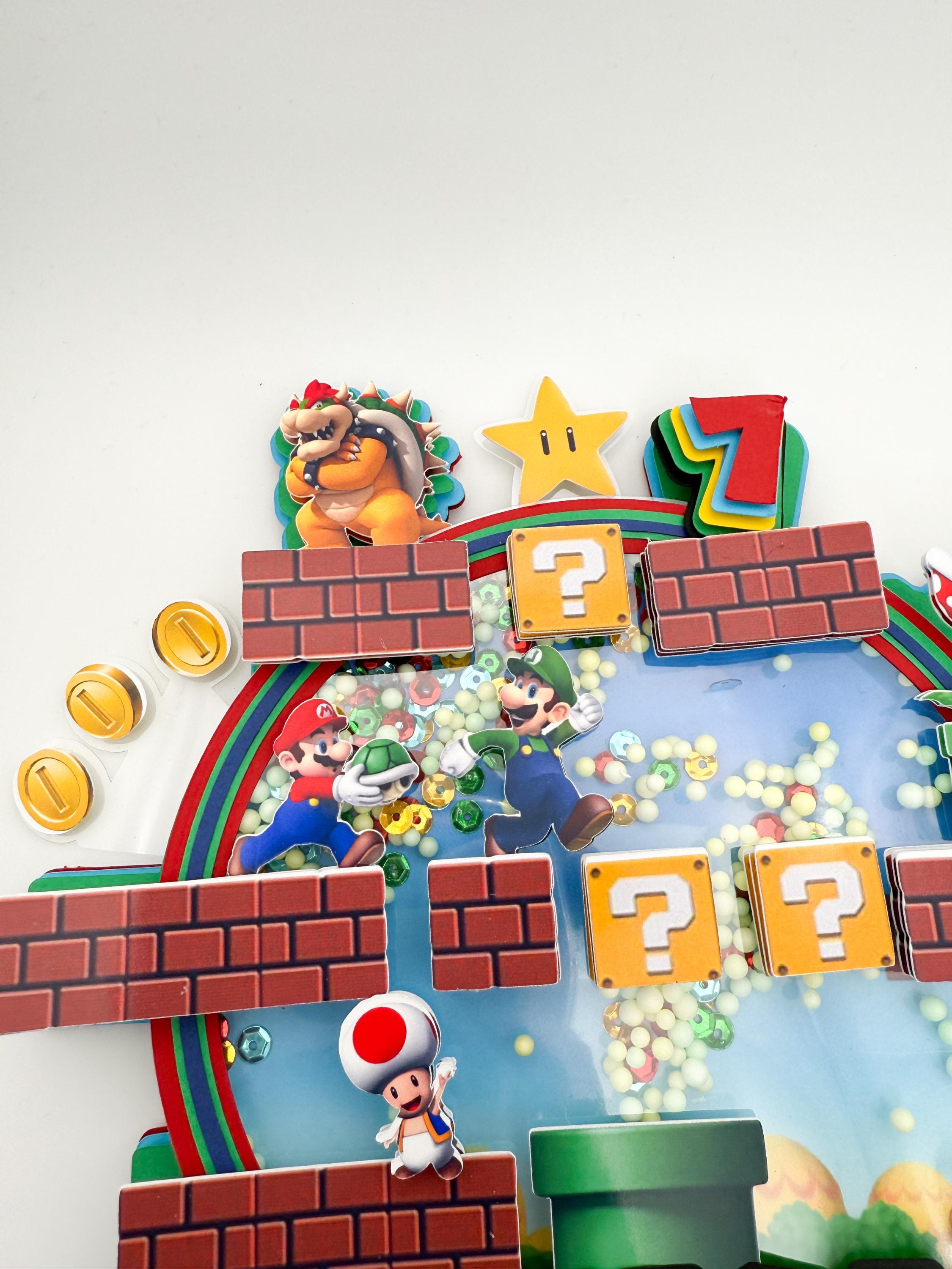 Super Mario, Cake Topper, Personalized Cake Topper, Mario Bros - Etsy