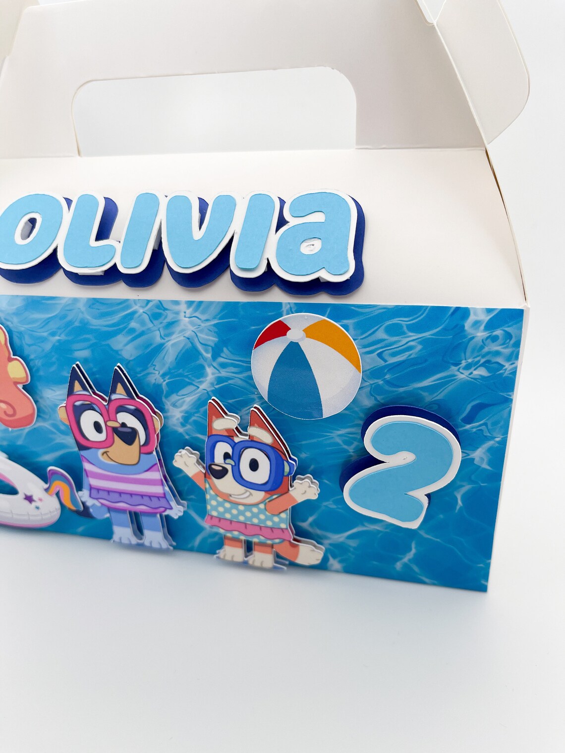 Bluey Pool Party Gable Boxes, Bluey Party Favors, Bluey Birthday - Etsy