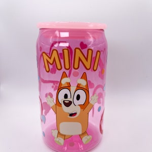 Bluey Cup | Bingo Cup | Kids Cup | 16oz Libbey Plastic Can | Bluey Kids ...