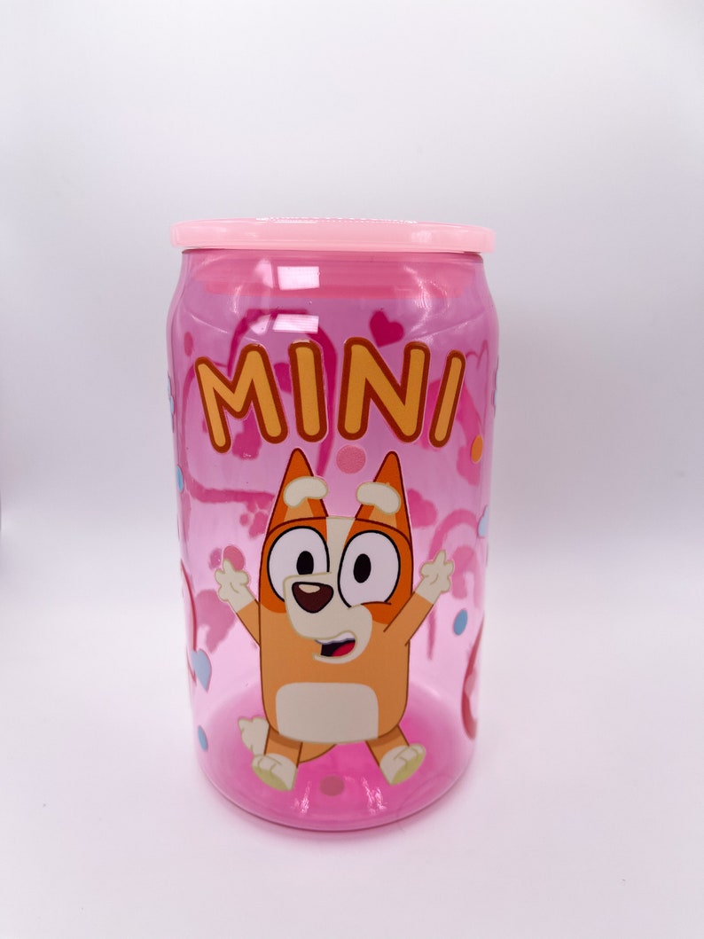 Bluey Cup | Bingo Cup | Kids Cup | 16oz Libbey Plastic Can | Bluey Kids ...