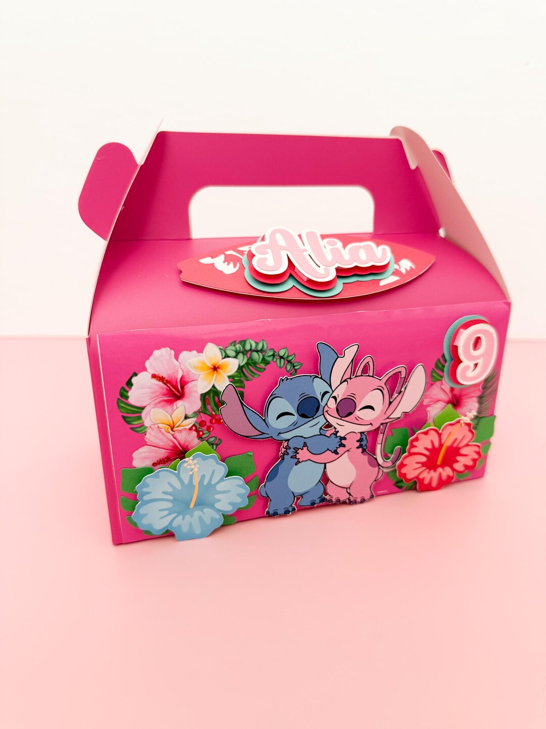 Stitch and Angel Gable Boxes, Lilo and Stitch Party Favors, Lilo and ...