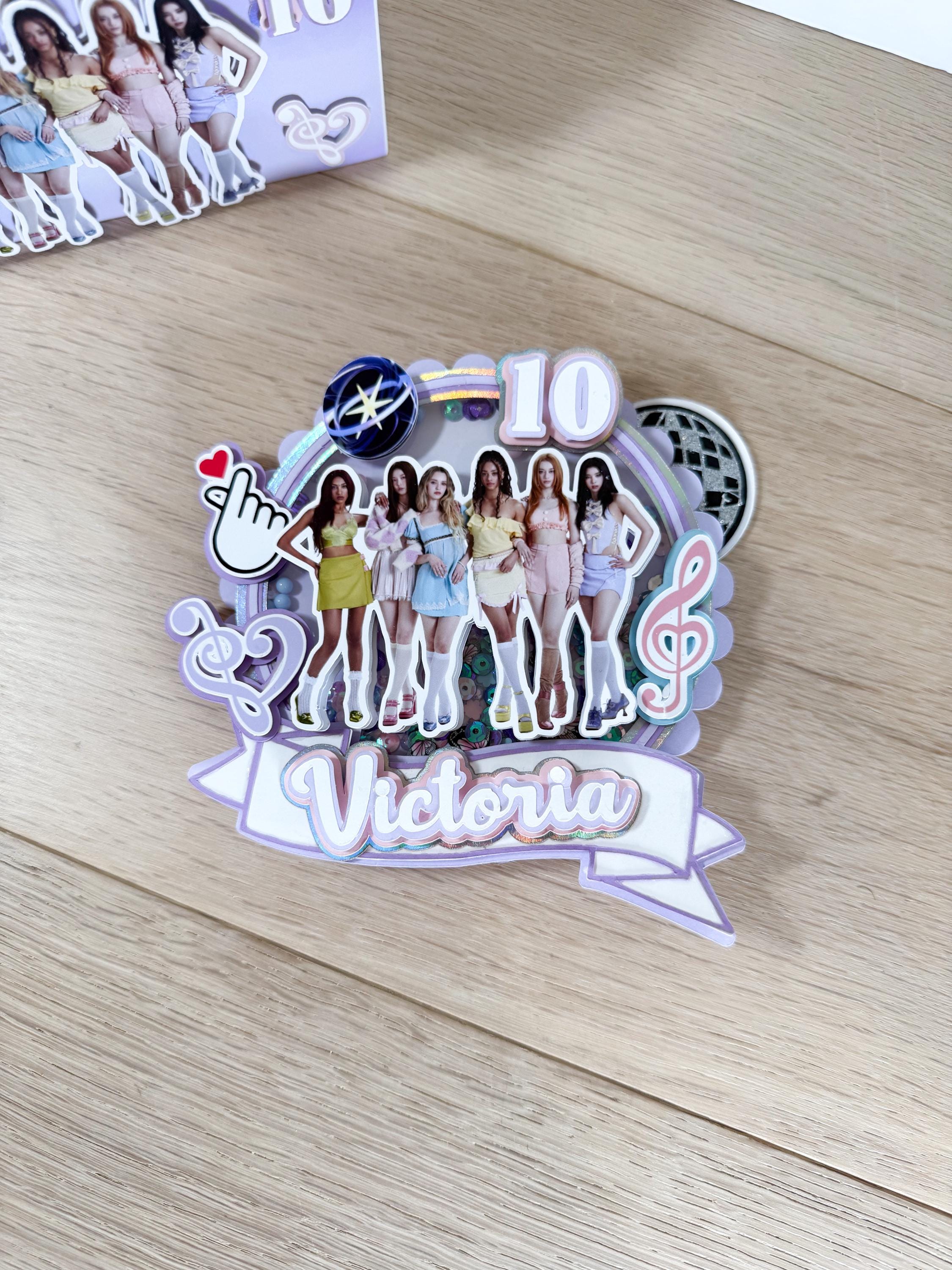 Katseye Shaker Cake Topper: Personalized Kpop Birthday - Etsy