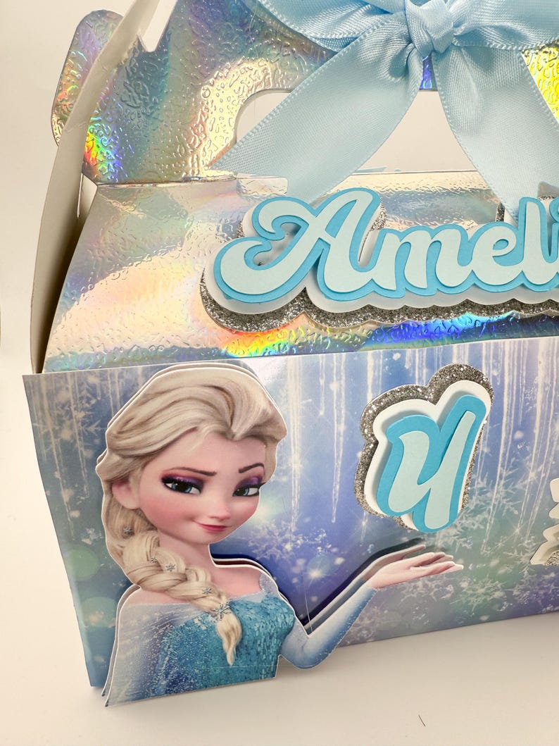 Frozen Gable Boxes, Elsa Party Favors, Frozen Birthday - Etsy