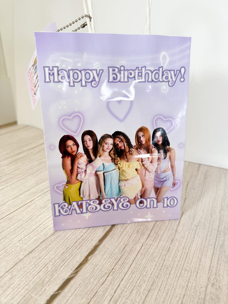 KATSEYE Birthday Bundle, Cake Topper, Cupcake Toppers and Gift Bags - Etsy