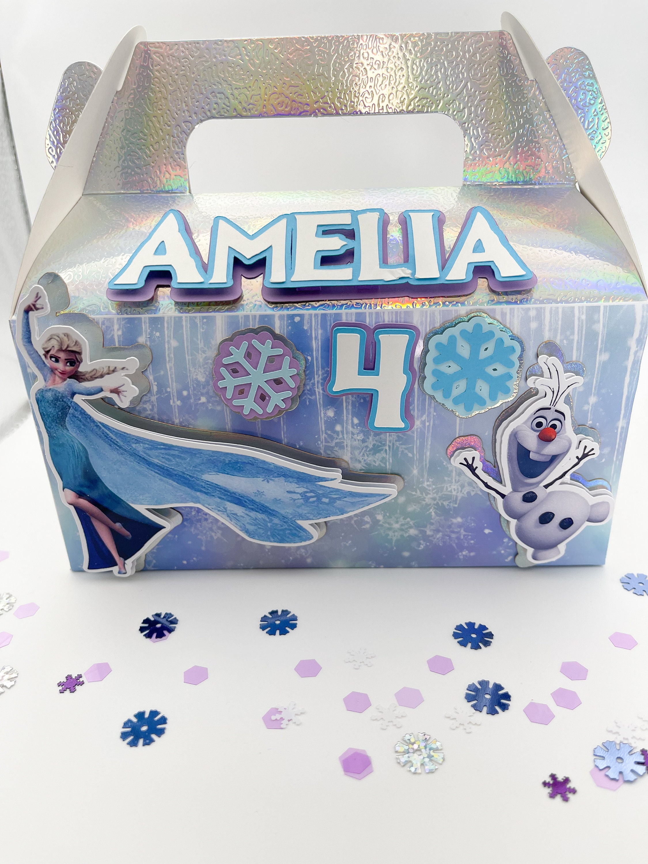Frozen Gable Boxes, Elsa Party Favors, Frozen Birthday - Etsy
