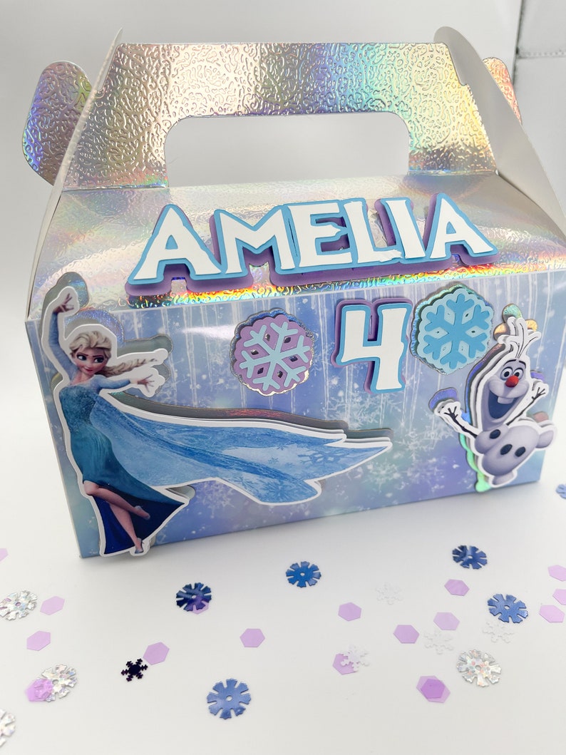 Frozen Gable Boxes, Elsa Party Favors, Frozen Birthday - Etsy