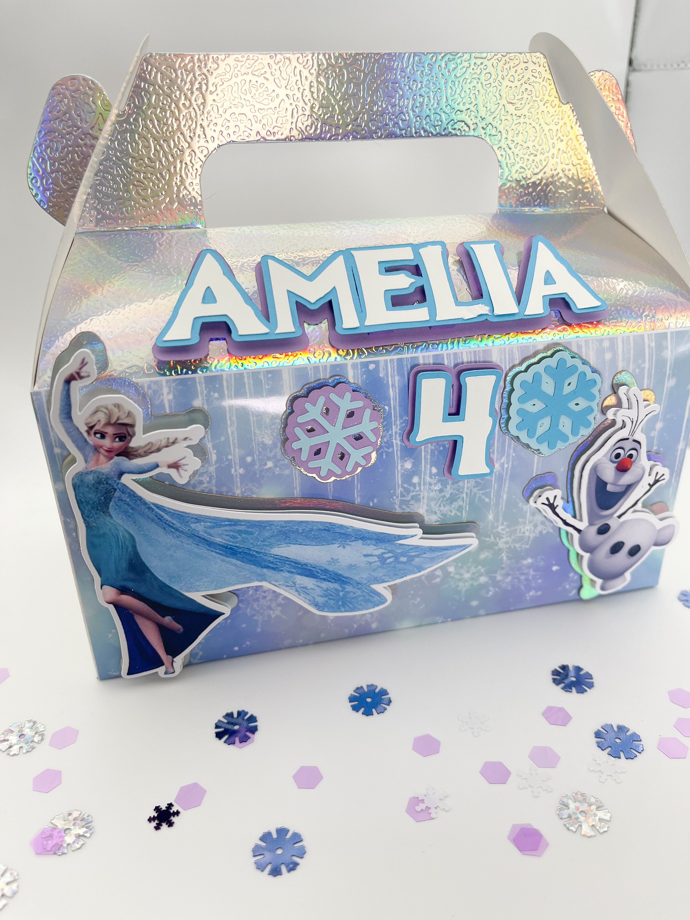 Frozen Gable Boxes, Elsa Party Favors, Frozen Birthday - Etsy