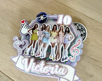 Katseye Shaker Cake Topper: Personalized Kpop Birthday - Etsy
