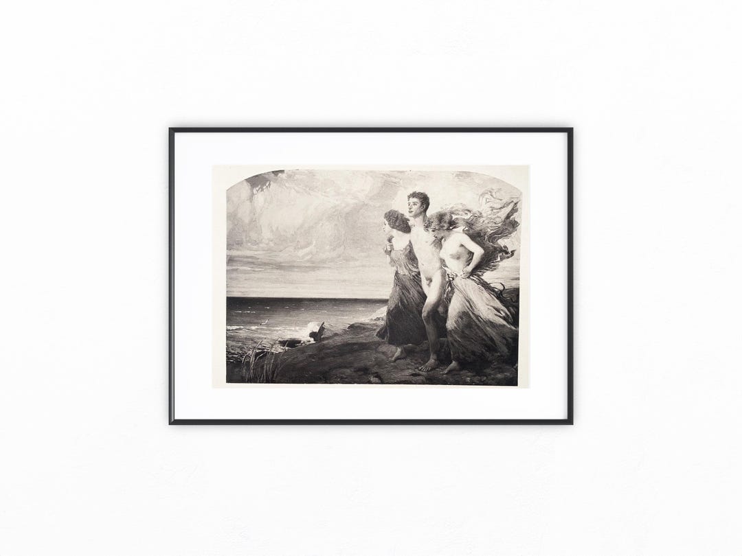 Original Print by Ludwig Von Hofmann, Spring Storm, 1900 | Symbolism ...