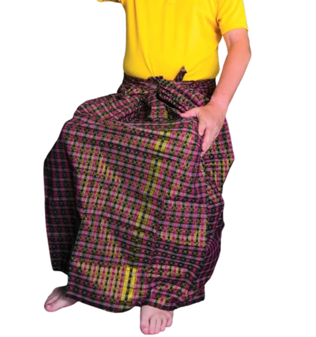 Sarong Dhoti Longyi for Men Multi-purpose Men's Skirt 100% Cotton ...