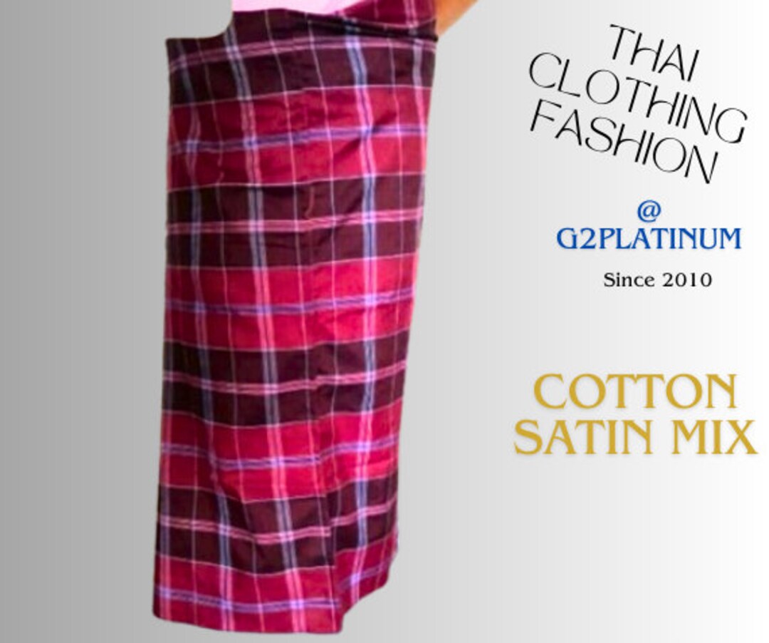 Men's Sarong, Pareo, Lavalava, Comfy Man’s Skirt, Longyi Men’s Cotton ...