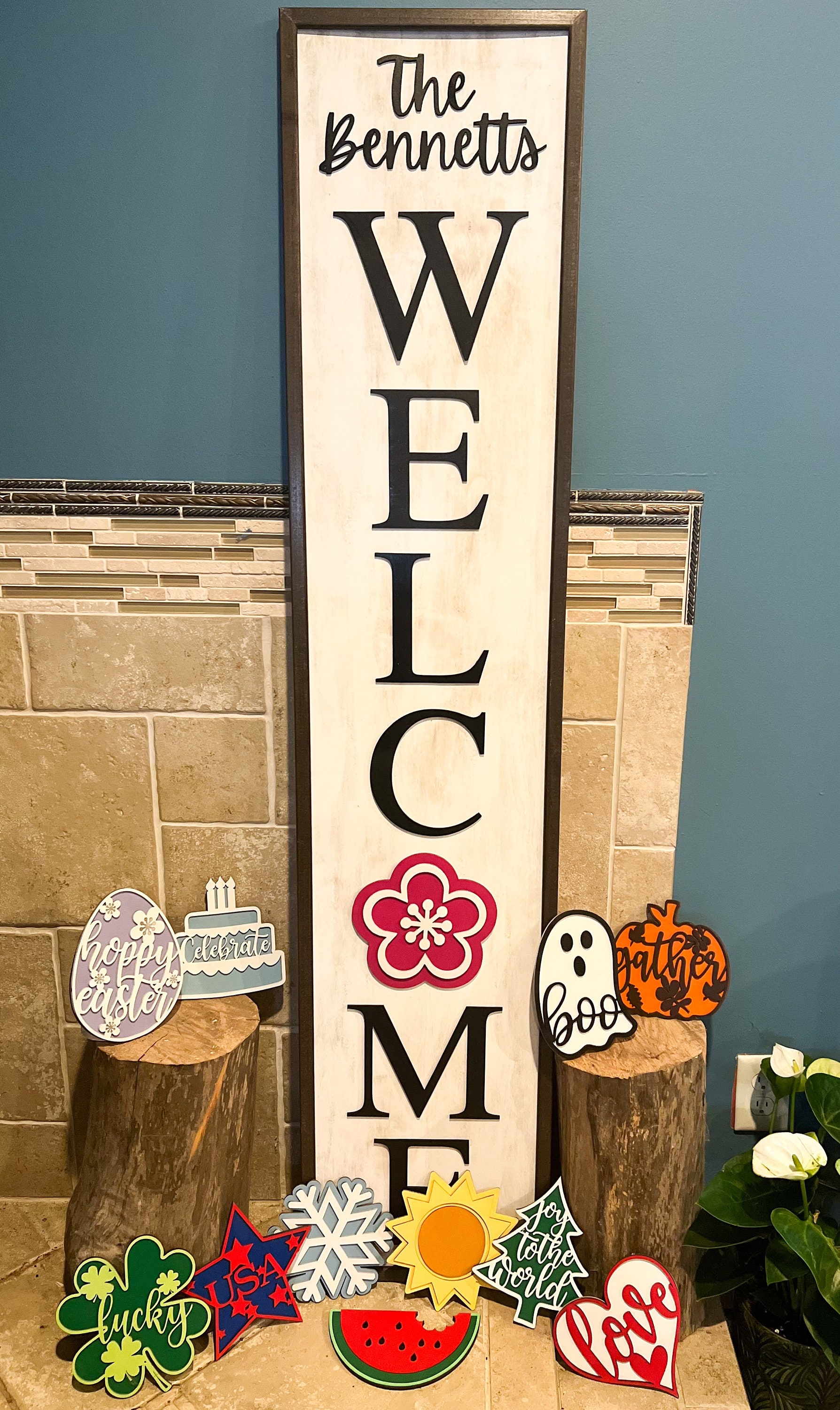 Large Interchangeable Welcome Sign - Etsy
